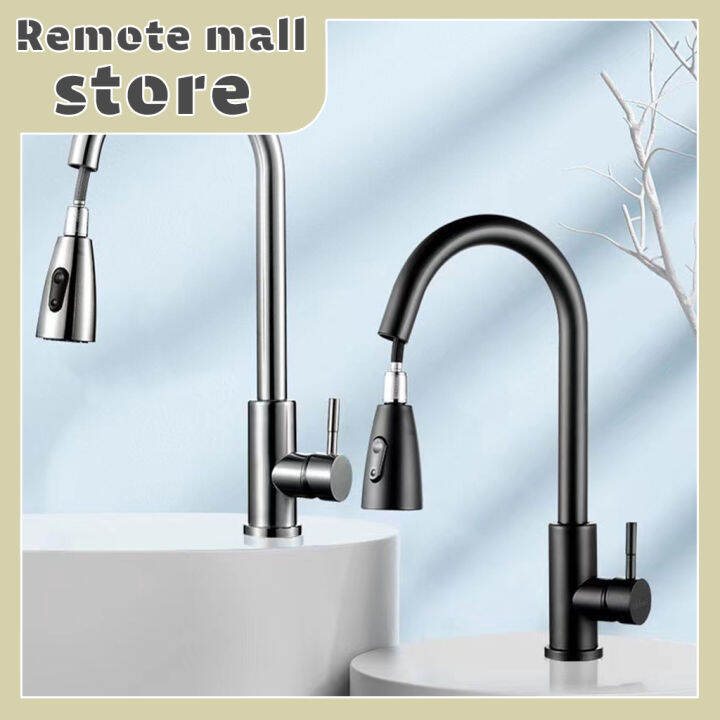 【COD】Flexible Kitchen Faucet Rotate Freely 360° SUS304 Stainless Steel ...