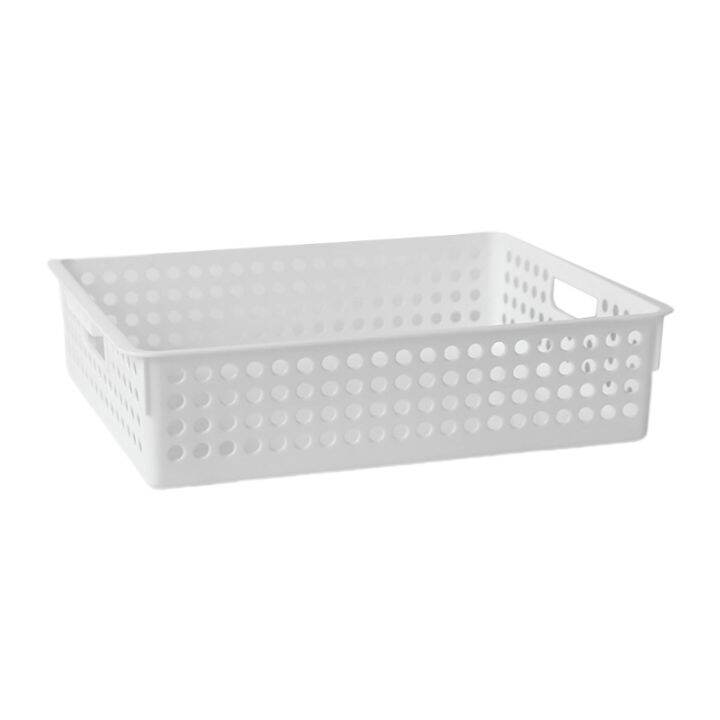 Plastic Storage Basket File Tray Tabletop A4 Document Magazine ...