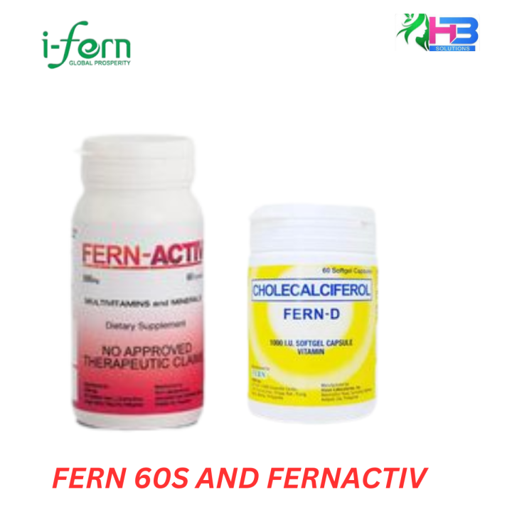 Original IFERN DUO Fern D 60s Softgels and Fern Activ 60 Capsules | Lazada PH