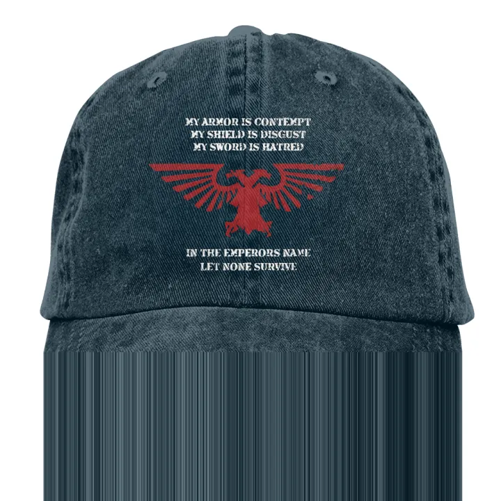 YGS Summer Essential Peaked Adjustable Cap Red Logo Warhammer 40K Eagle ...
