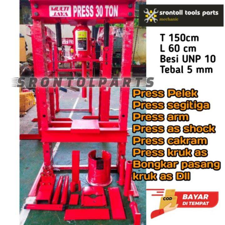 Alat press pres velg pelek segitiga rajawali arm as shock depan bongkar ...