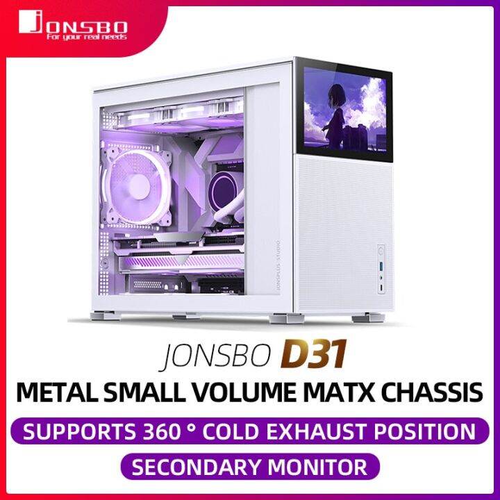 JONSBO D31เคส MATX โปร่งใสเต็มด้าน ITX DTX 3ตำแหน่งฮาร์ดดิสก์ ...