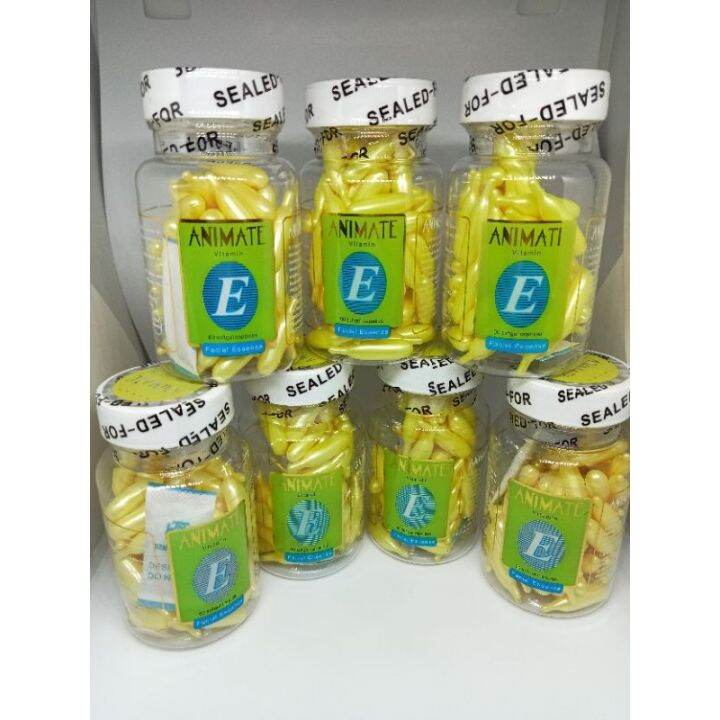 ANIMATE SERUM WAJAH VITAMIN E [ ISI 60 KAPSUL]FACIAL ESSENCE | Lazada ...