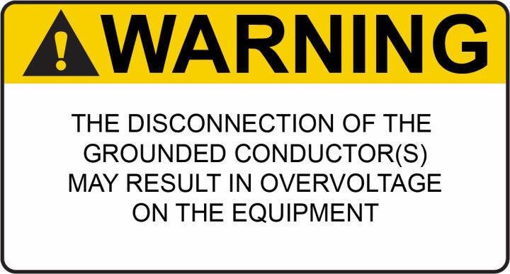Solar PV Photovoltaic System Label Sign Warning Disconnection of the ...