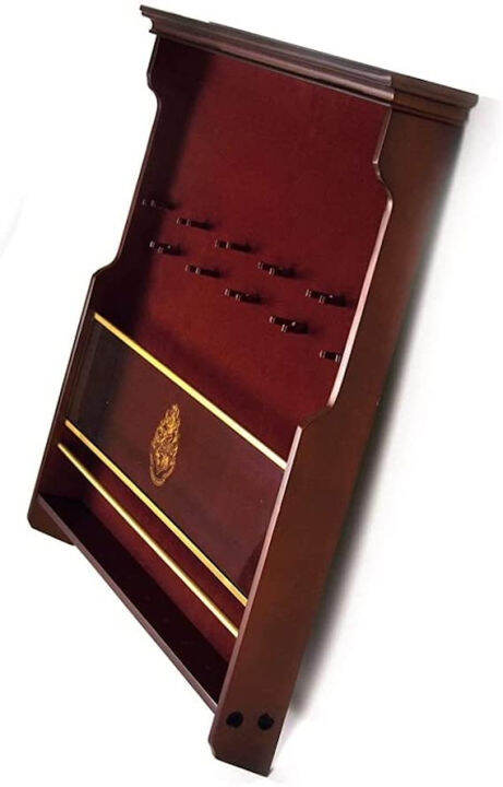 The Noble Collection Harry Potter 10 Wand Display - Wooden Display Case ...
