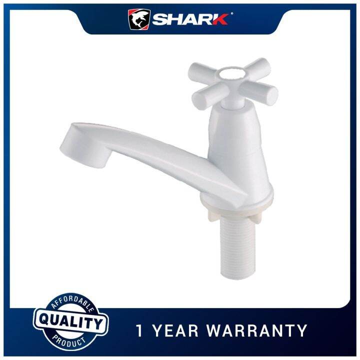 SHARK SF 2413 ABS Lavatory Faucet White Cross Handle | Lazada PH