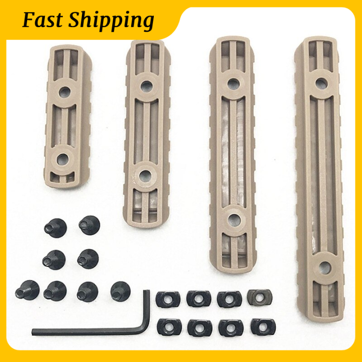 Nylon M-Lok Picatinny Rail Set Weaver Rail Section For Mlok Rail System ...