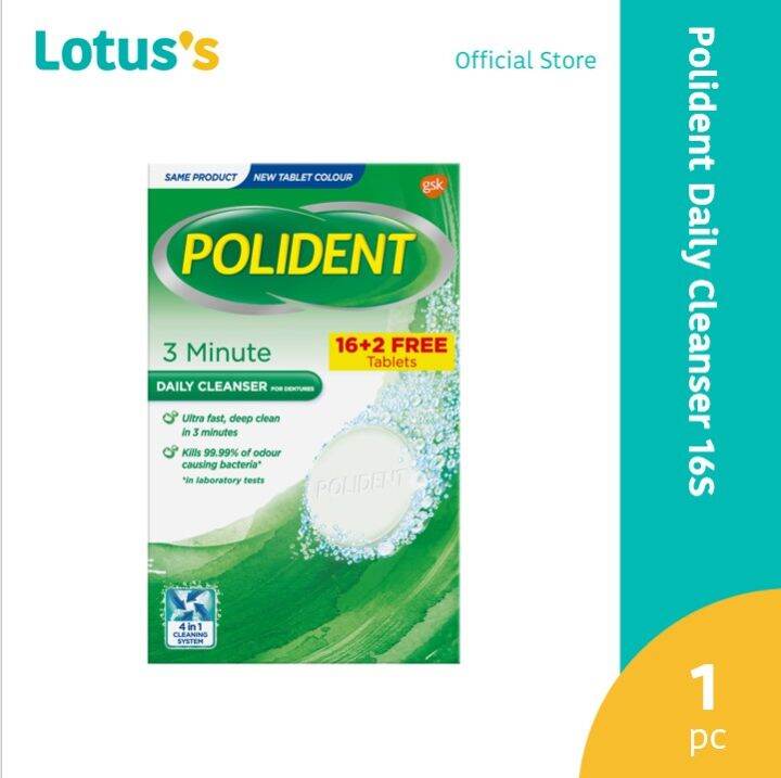 Polident Daily Cleanser 16S | Lazada