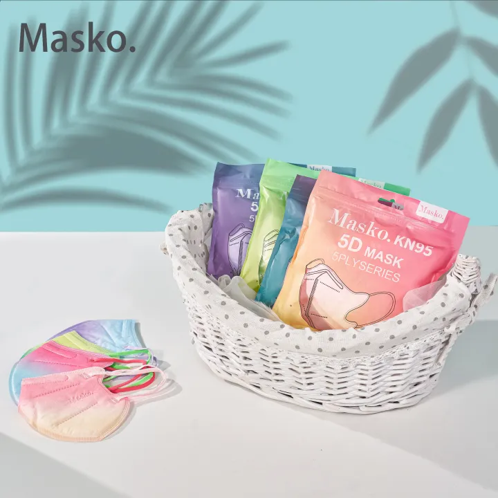 KN95 5D KF94 10PCS 4PLY 5PLY THICK MULTI COLOR Aesthetic FaceMask ...