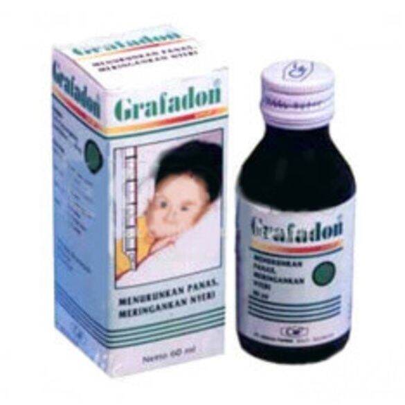 Grafadon syrup 160 ml / paracetamol 160 mg / obat demam anak Sirup ...