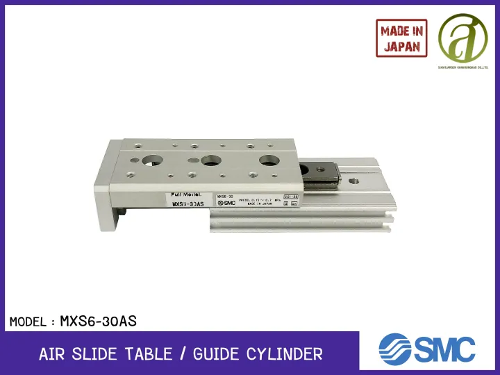 SMC กระบอกลม Air Slide Table / Guide Cylinder รุ่น MXS6-30AS | Lazada.co.th
