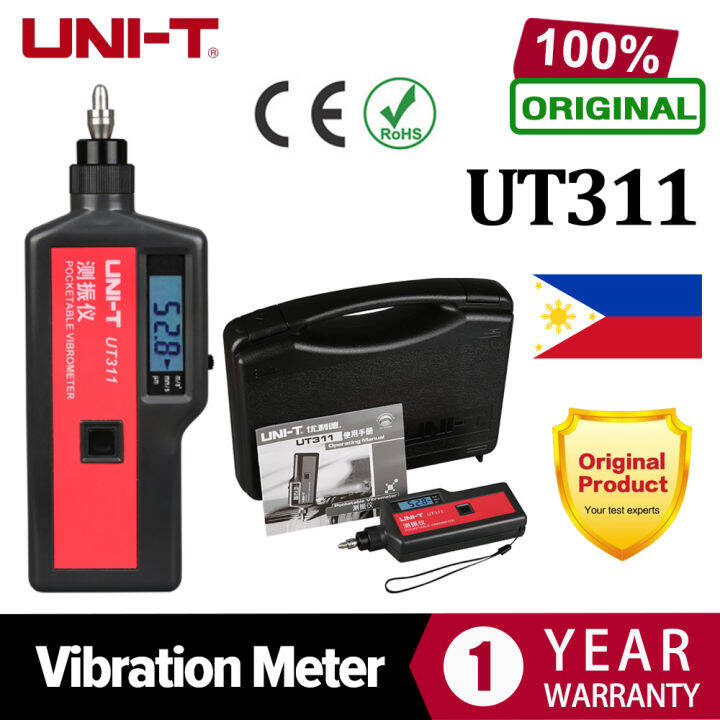 UNI-T UT311 Digital Vibration Testers Vibration Acceleration Velocity ...