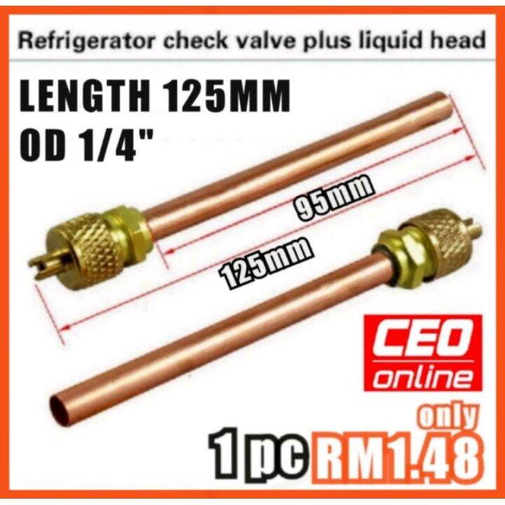 CEO 🇲🇾 Access Valve 1/4" Refrigerator Access Valve Aircond Access Valve ...