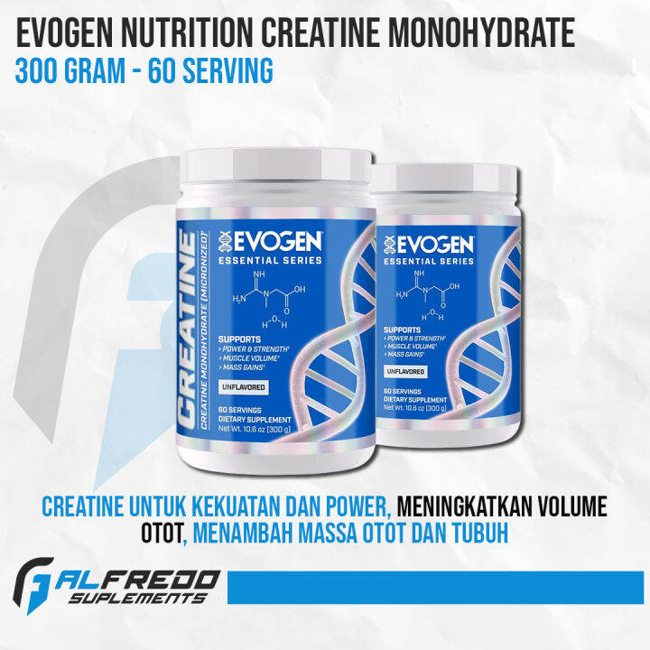 Evogen Creatine Monohydrate 60 Serving 300 Gram Micronized Creatine ...
