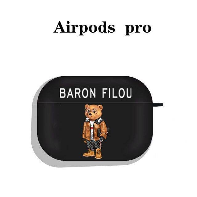 เคสซิลิโคนหมีการ์ตูนน่ารักแฟชั่นสำหรับ Apple Airpods 3 2 1เคสหูฟัง