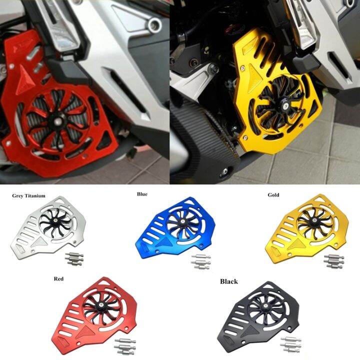 Modified Motorcycle PCX CNC rotate fan cover radiator guard grille ...