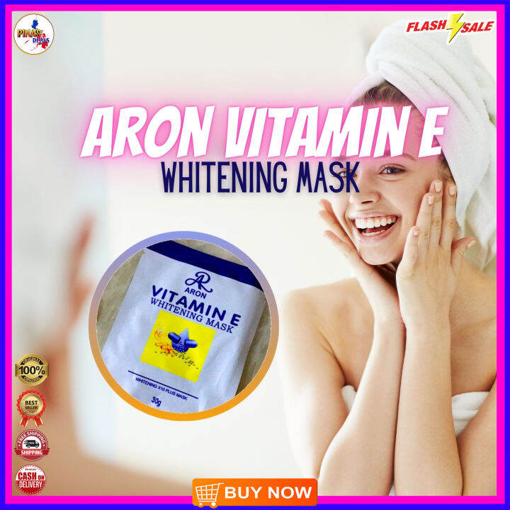 ORIGINAL ARON VITAMINE E WHITENING MASK 30G MASK WHITENING SKIN FACE ...