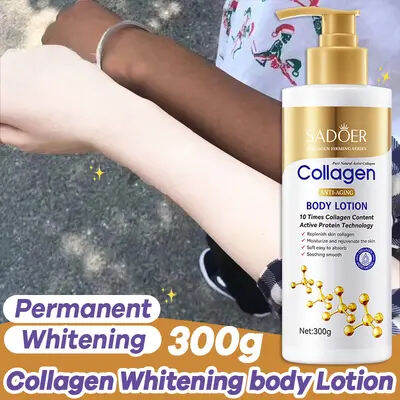 300g collagen Whitening Body Lotion effective Moisturizing Remove melanin Improve Dark Skin ...