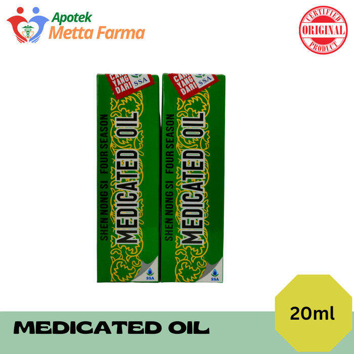 Medicated Oil 20ml / Four Season Medicated / She Ji Yiu 20ml | Lazada ...