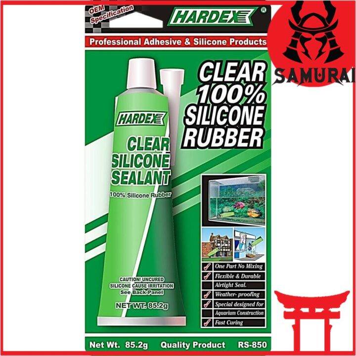 HARDEX RS850 CLEAR SILICONE SEALANT 100% RUBBER ADHESIVE GLUE | Lazada