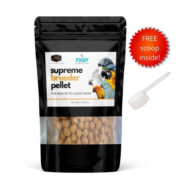 SUPREME BREEDER PELLET FOR MEDIUM LARGE PARROTS - Macaws African Grey ...