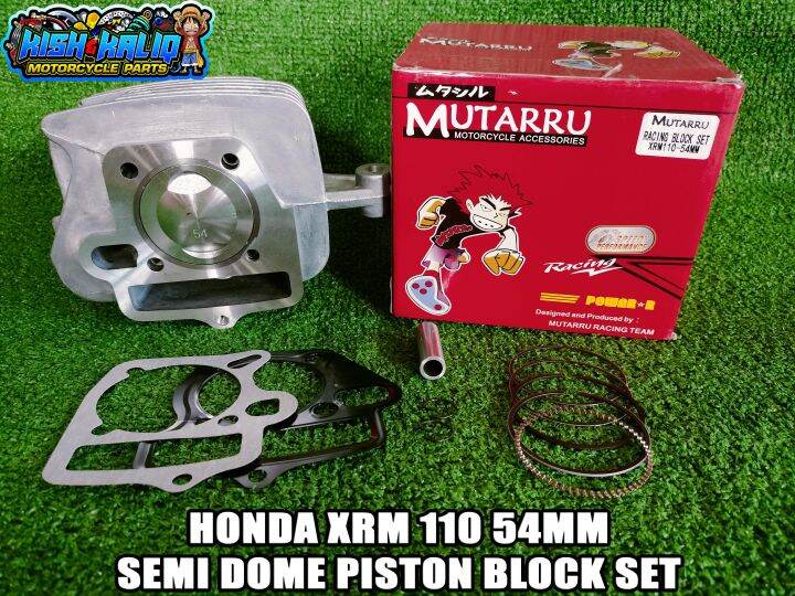 MUTARRU HONDA XRM 110 54MM SEMI DOME PISTON CYLINDER BLOCK SET | Lazada PH