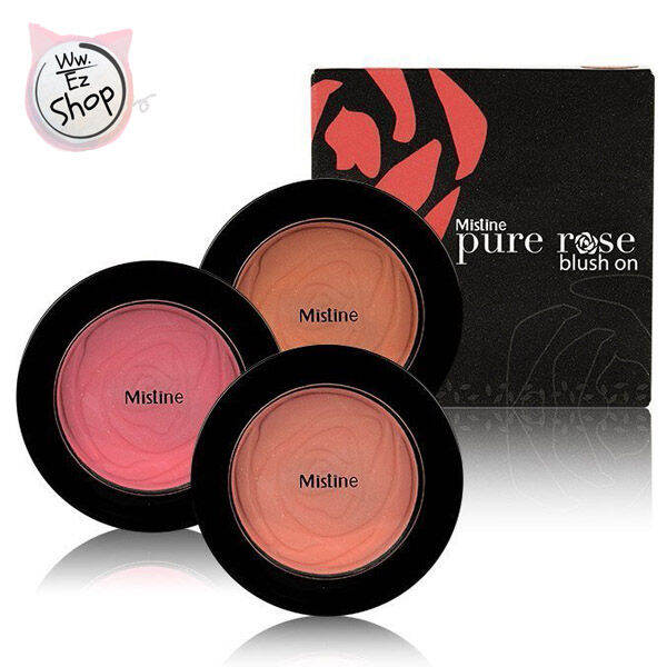 บลัชออน Mistine Pure Rose Blush on มิสทีน เพียว โรส บลัชออน กุหลาบชั้น ...