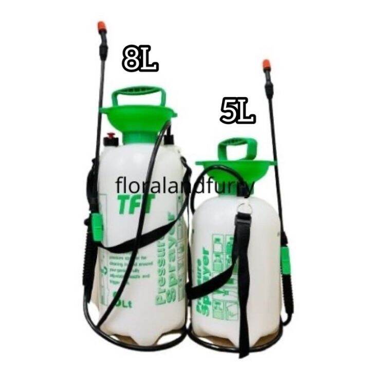 5L 8L Home Garden Hand Pressure Sprayer With Adjustable Spray Nozzle ...