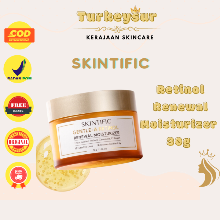 SKINTIFIC Gentle A Retinol Cream Renewal Moisturizer Retinol Pelembab ... SKINTIFIC Gentle A Retinol Cream Renewal Moisturizer Retinol Pelembab ...