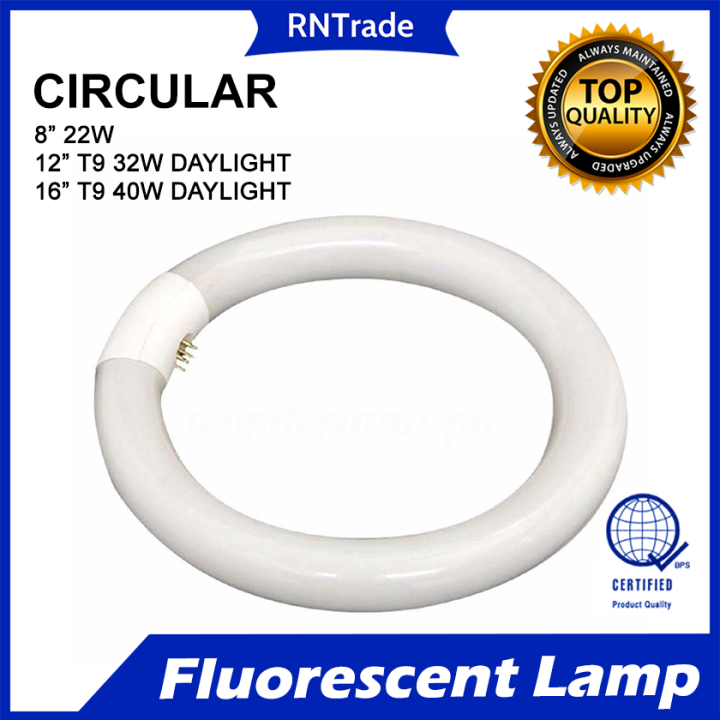 22W / 32W / 40W Circular Fluorescent Tube Daylight 220V (ULTRALITE / NEC JAPAN 12inch 16inch T9 ...