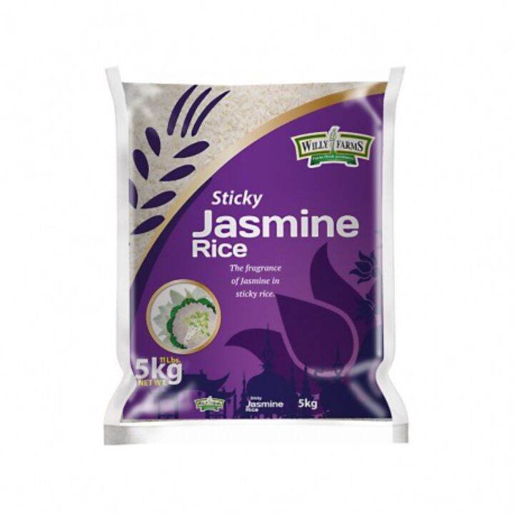 【Hot sales】 WILLY FARMS Sticky Jasmine Rice 5 Kg | Lazada PH