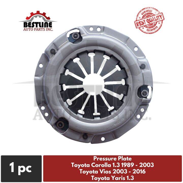 Pressure Plate for Toyota Corolla 1.3 1989 - 2003 / Toyota Vios Second ...