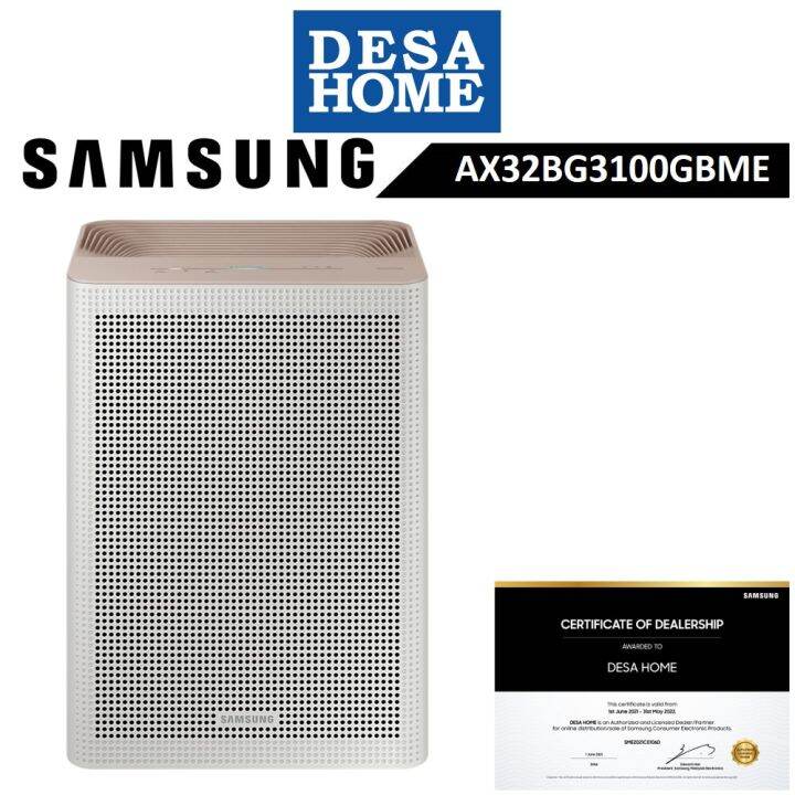 SAMSUNG AX32BG3100GB/ME 40m² SMART AIR PURIFIER AX32BG3100GBME | Lazada