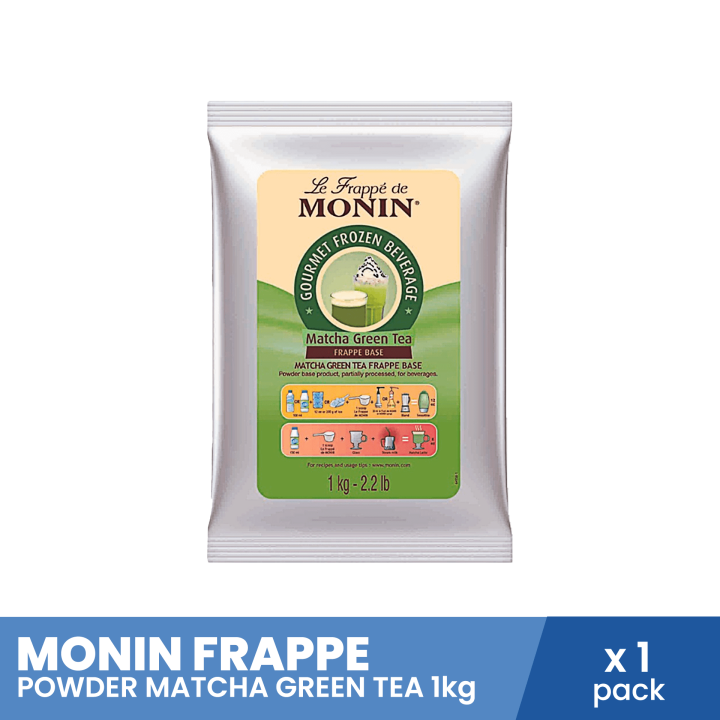 MONIN Frappe Powder Matcha Green Tea 1kg, flavored syrup, torani ...