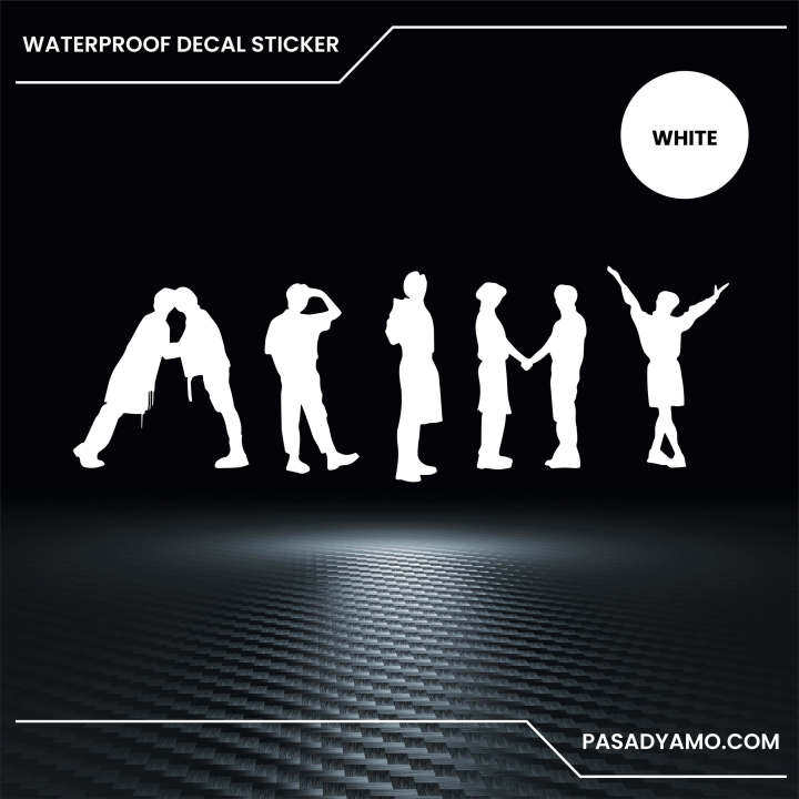 BTS Butter Iconic Army Band Decal Sticker for Cars Motorcycles Helmets ...