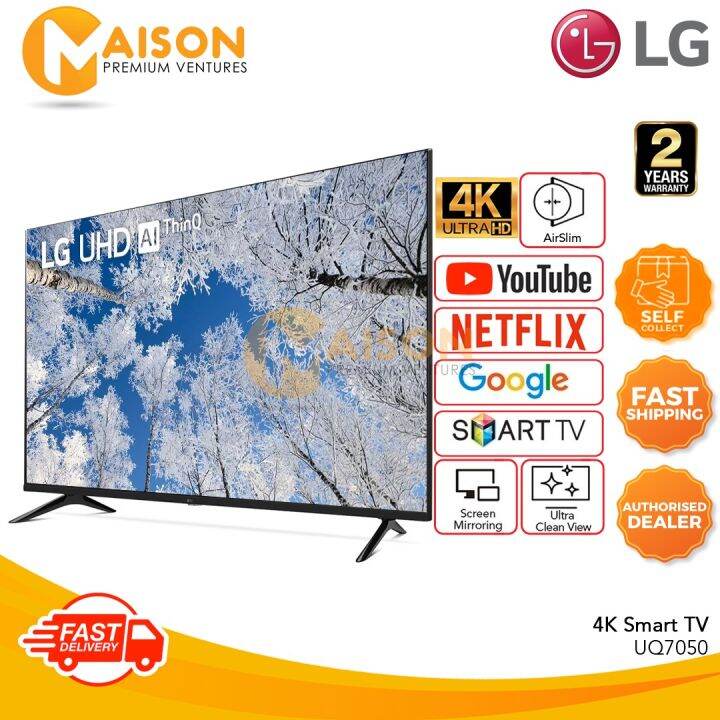 LG 55" 4K UHD Smart TV 55UQ7050PSA | Lazada