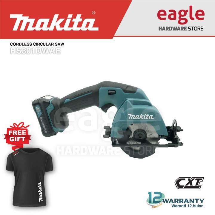 Makita HS301DWAE 85mm ( 3.3/8" ) 12V Cordless Circular Saw ( HS301 ...