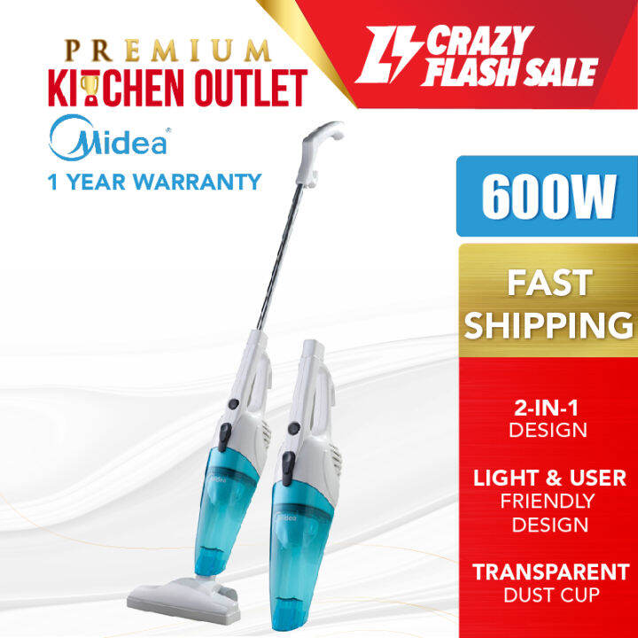 Midea 2-1 Stick Vacuum Cleaner 600W MVC-SC861B Handheld Vacuum (Blue ...