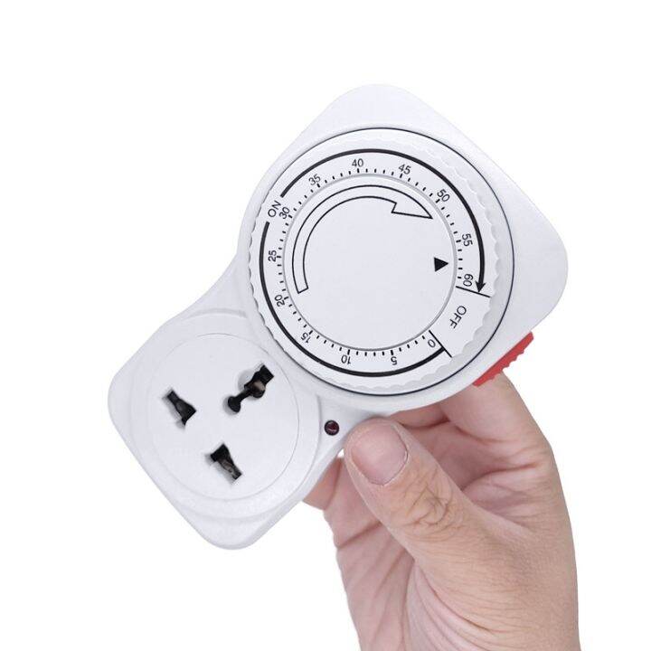 60 minute countdown Timer Switch 10A 220V Timer Outlet Loop Universal Timing Socket Mechanical ...