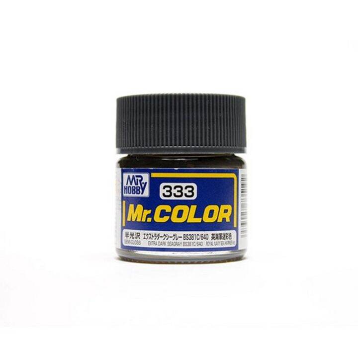 Mr.Color C333 Extra Dark Sea Gray BS381C/640 Semi-Gloss (10ml) | Lazada ...