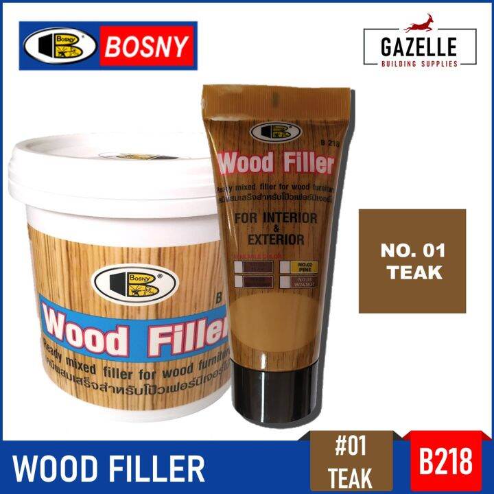 Bosny Wood Filler B218 - Teak / Pine / Mahogany / Walnut - 250g / 500g | Lazada PH