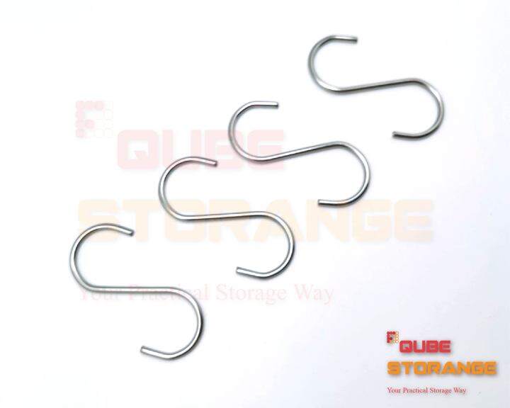 Stainless Steel S Shaped Hooks Kitchen S-type Hook Wardrobe S Hook ...