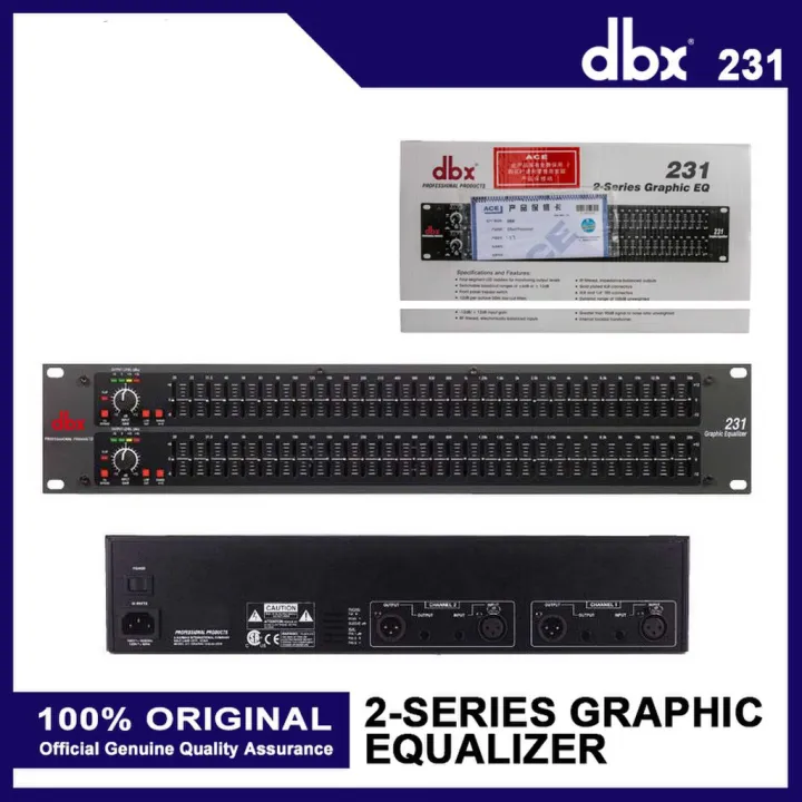 DBX-231 2-Series Graphic Equalizer Dual Channel 31-Band | Lazada PH