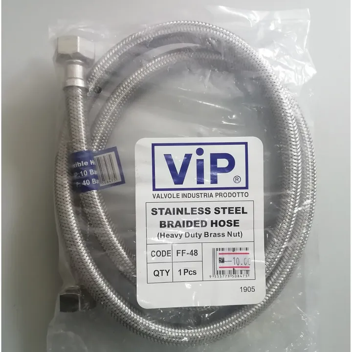 VIP 48" Flexible Hose stainless steel hose braided with heavy duty ...