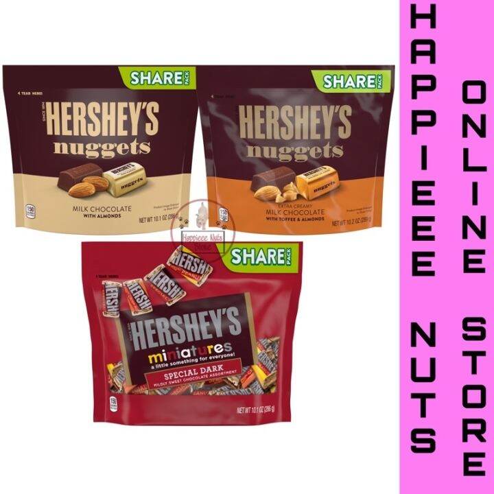 Hershey's Nuggets Milk Chocolate w/ Toffee Almonds 289g | Lazada PH