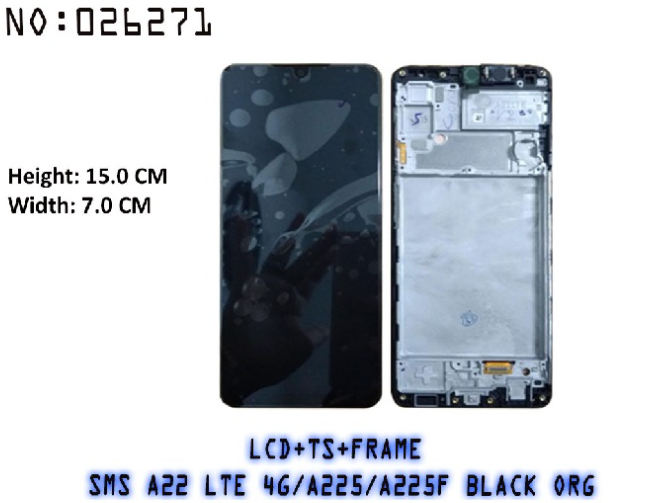 LCD SAMSUNG A22 LTE 4G / A225F / A225 OLED FULLSET+ TOUCHSCREEN OLED ...