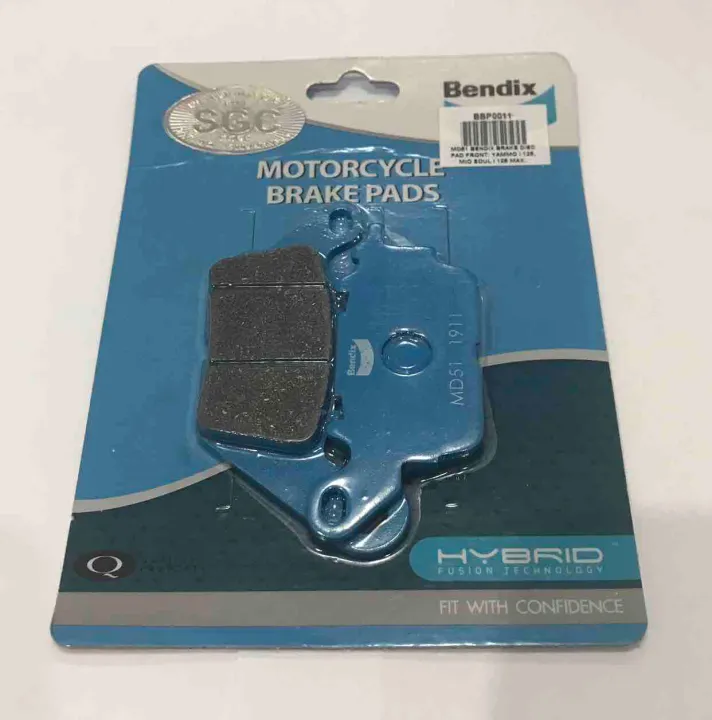 Bendix Brake Pad MD51 NMAX front -MIO i 125 front - MIO Soul i 125 ...