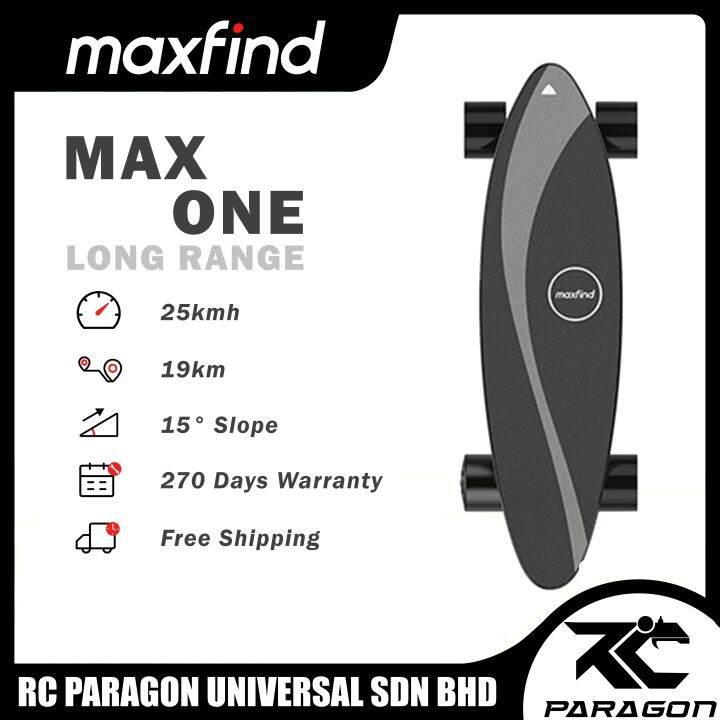 Maxfind Max One 25kmh 19km Electric Skateboard ESK8 Shortboard | Lazada