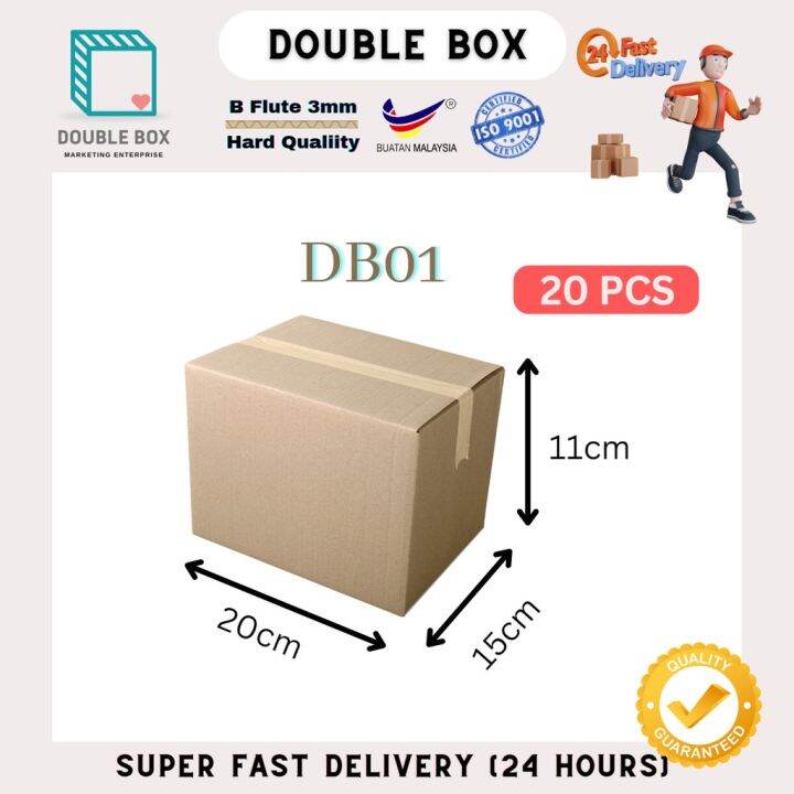 [20pcs DB01] DoubleBox Packaging Box Carton Box Packing Box Paper Boxes ...