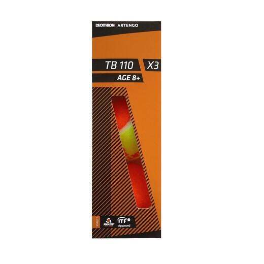 Decathlon Artengo Tennis Balls TB110 x 3 - Orange | Lazada PH
